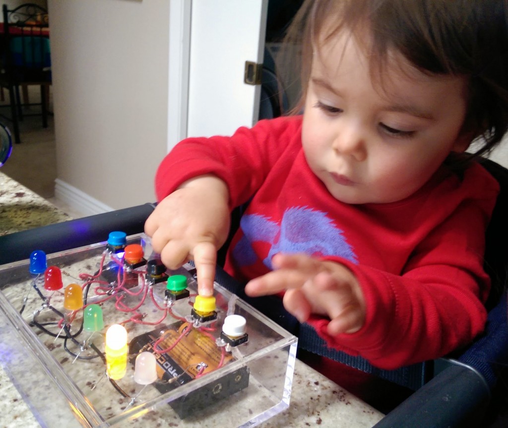 LED Button Box Toddler Toy – Easy DIY Electronics Project – legit nerd